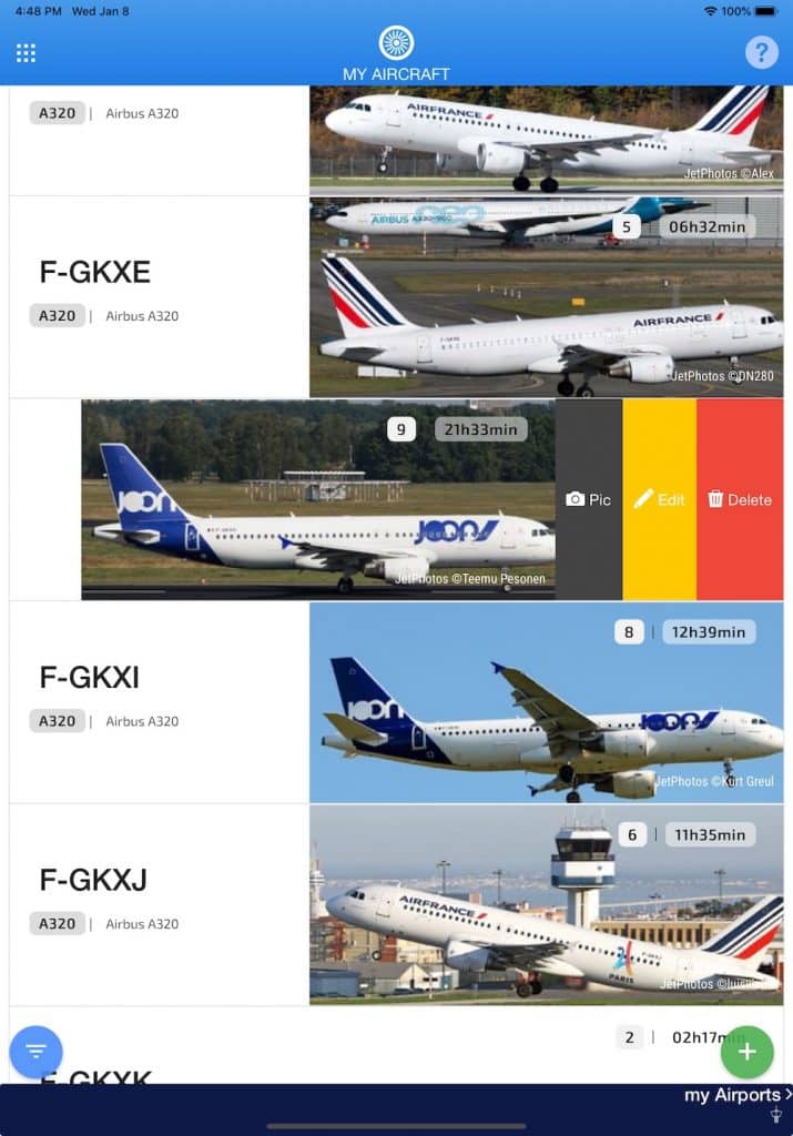 My Aircraft - FlightLog