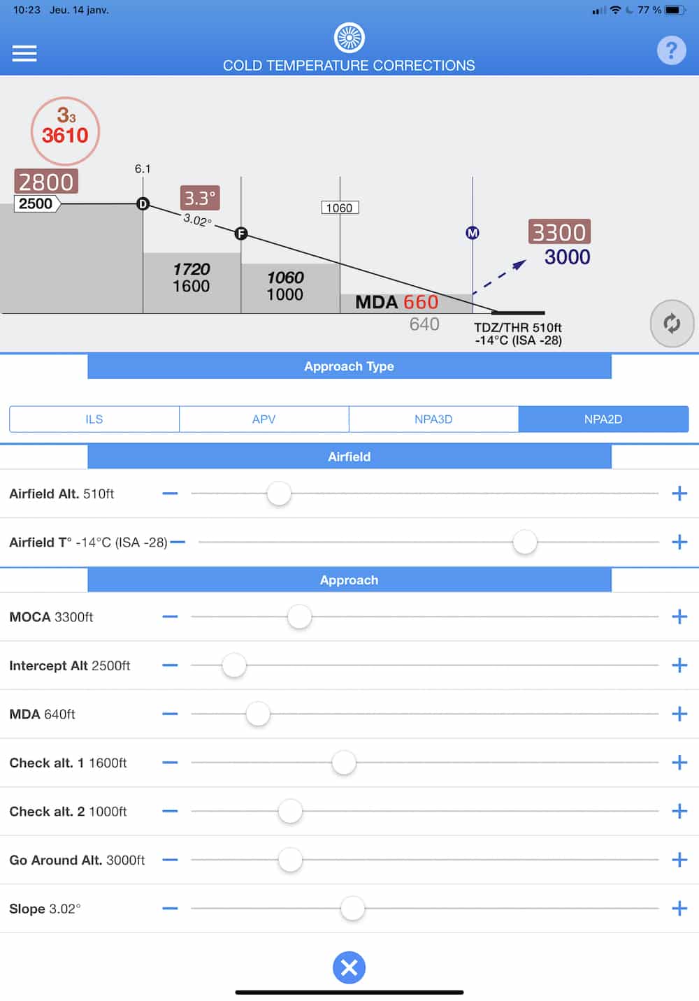 Cold Temperature Corrections - FlightLog