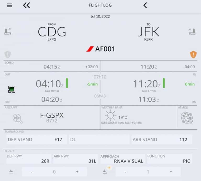 My Flights - FlightLog